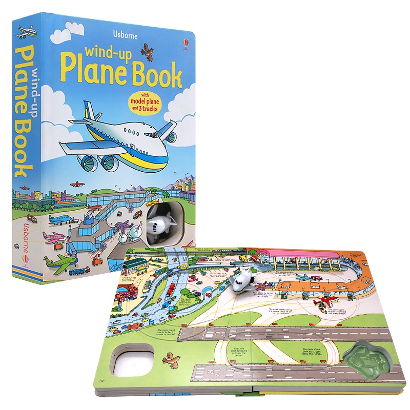Usborne Wind-up Busy Plane Book - pirch18 - ThaiPick