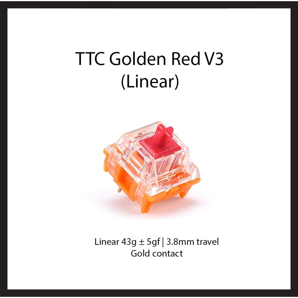 TTC Golden Red V3 Switches | Shopee Thailand