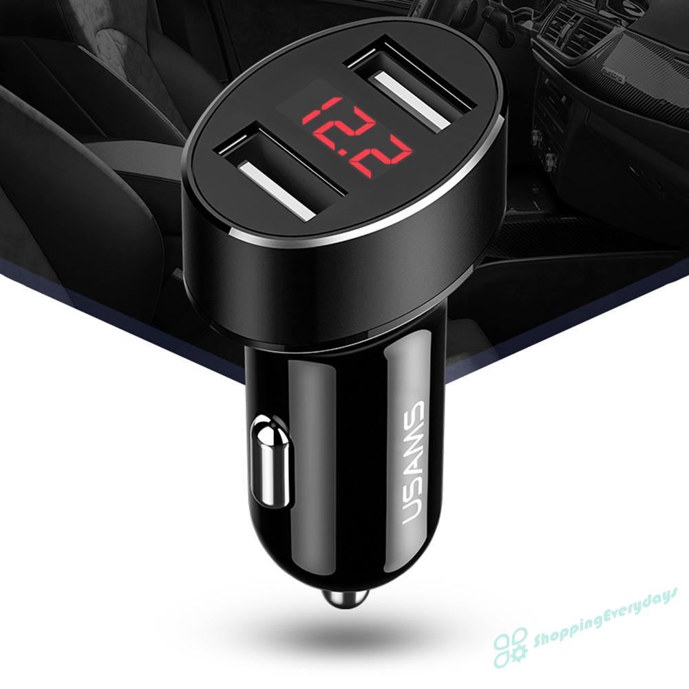 sv - usams us - cc 045 2 . 1 a dual usb port อะแดปเตอร์ชาร์จแบตดิจิตอล ...