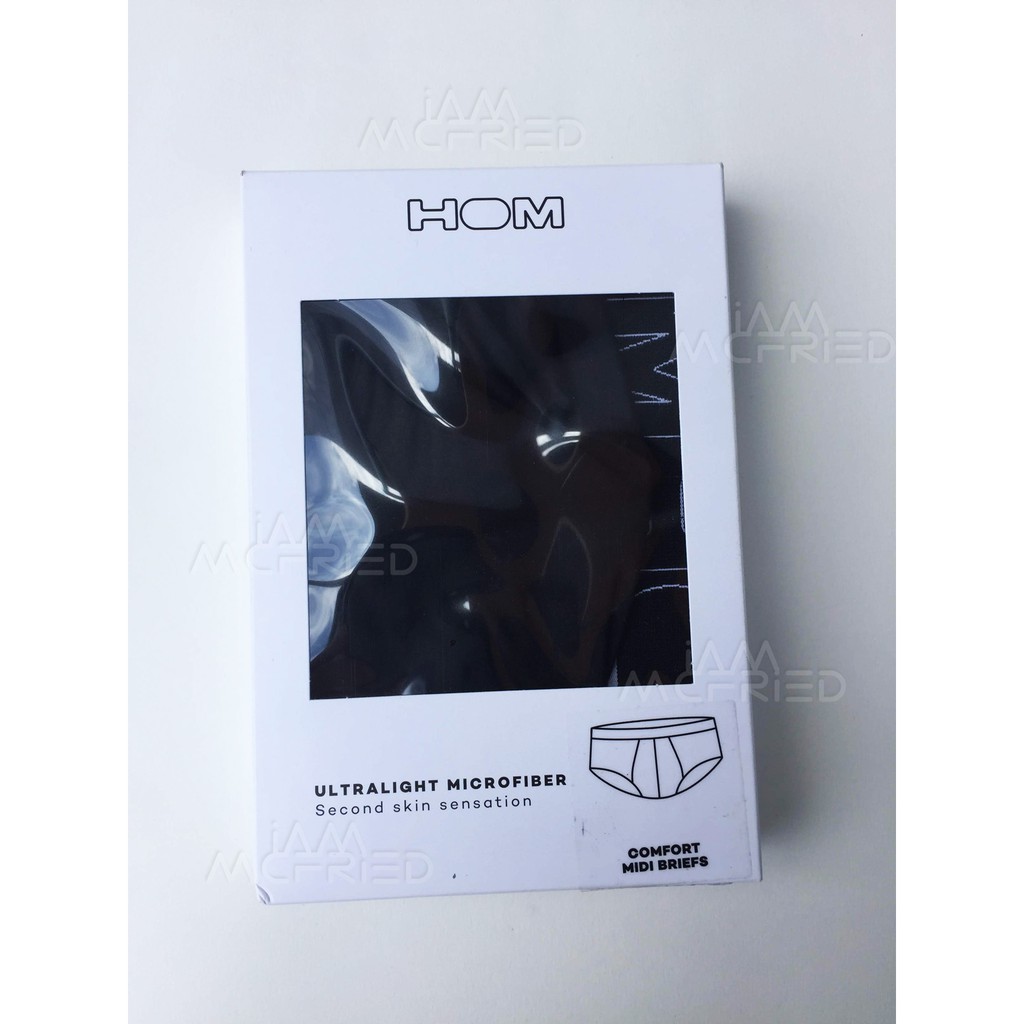 ของใหม่ ของแท้ กางเกงในชาย HOM Soft Midi Microfiber (Brief) Size S สีดำ ...