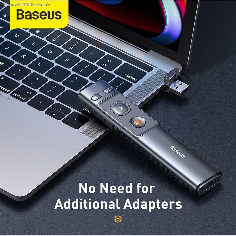 ↂBaseus รีโมทพรีเซนไร้สาย Type c USB Wireless Remote Control ...