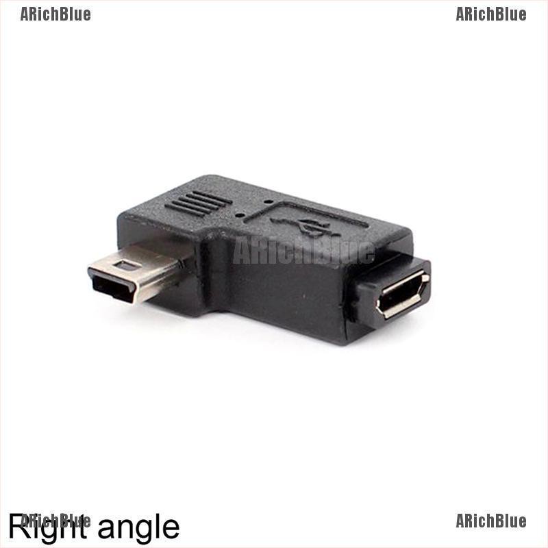 อะแดปเตอร์ arichblue 90 Degree Right Angle Mini USB Type A Male to ...