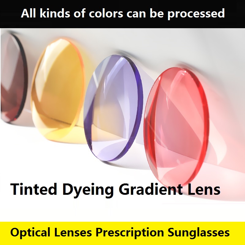 1.56 1.61 1.67 Tinted Gradient Lens Dyeing Color Optical Lenses ...