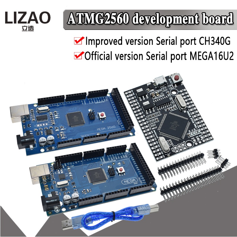 MEGA2560 MEGA 2560 R3 ATmega2560-16AU CH340G AVR USB board Development board MEGA2560 for ...