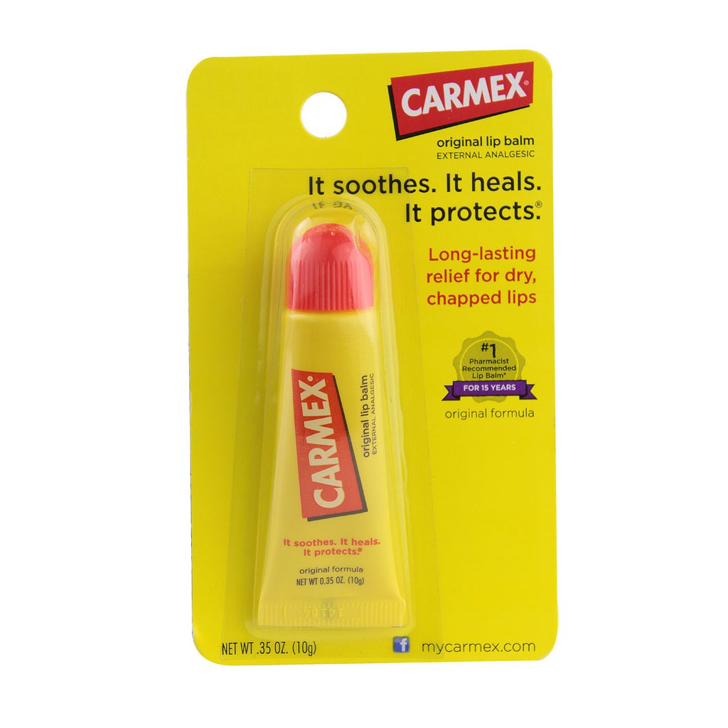 แบบหลอด Carmex Original Lip Balm External Analgesic 10 ml ...