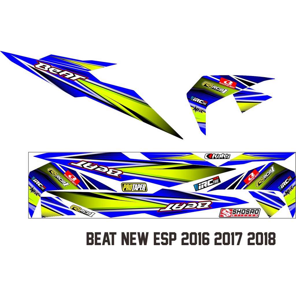 สติกเกอร์ POLET Variation Of HONDA BEAT ESP 2016 ถึง 2019 Variations ...