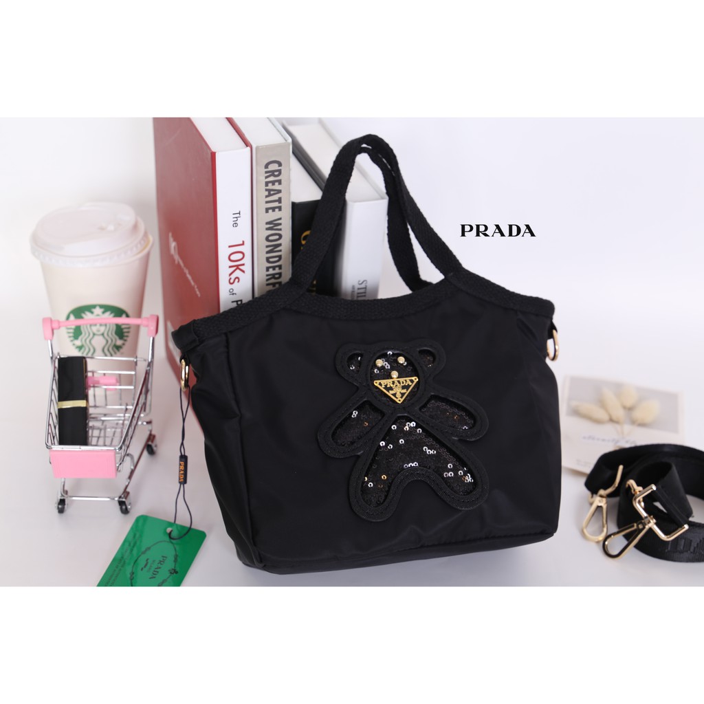 Prada Nylon Teddy bear bag | Shopee Thailand