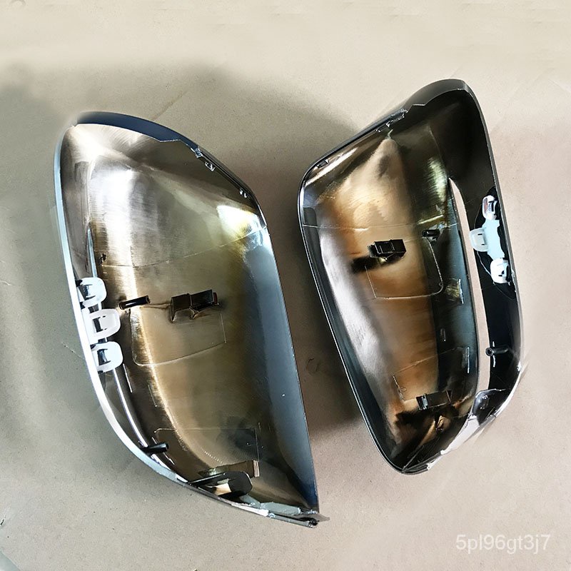Matt grey Chrome Mirror Cover Silver Rearview Side Mirror Cap for BMW 3 ...