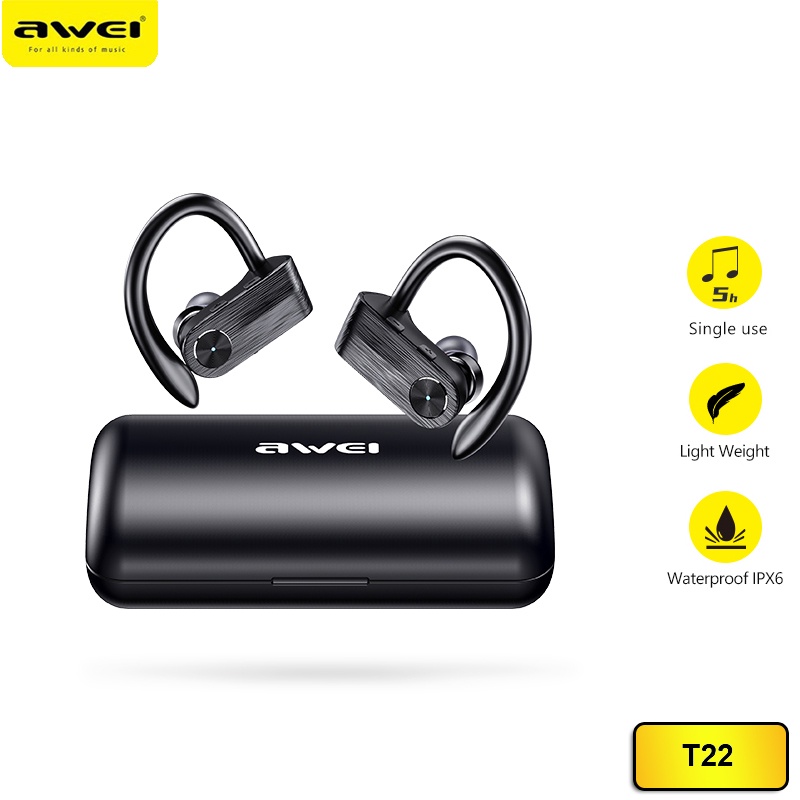 Awei T22 หูฟังสเตอริโอ TWS 9D เสียงเบสมาก กันน้ํา - 342n0cfdi1 - ThaiPick