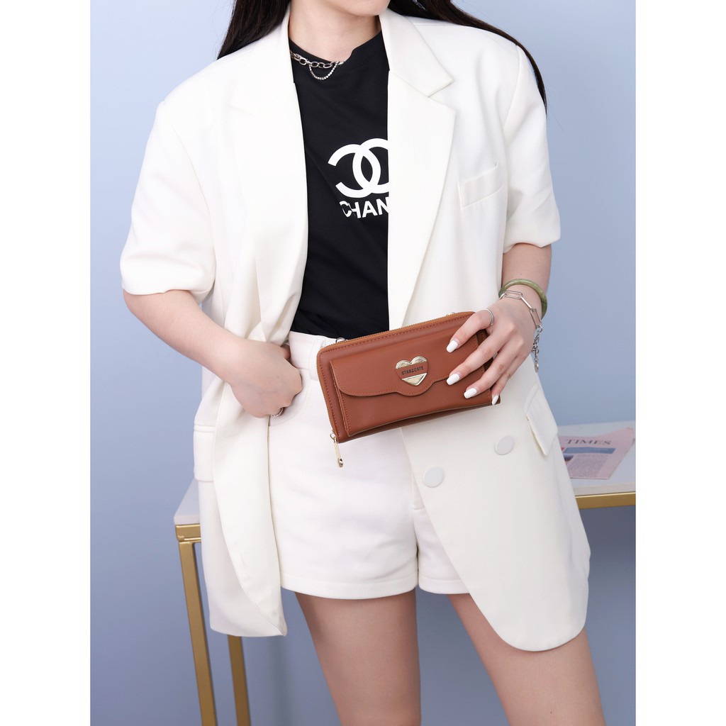 กระเป๋าข้าง Holiday Bag พร้อมส่ง กระเป๋าสตางค์แฟชั้นผู้หญิง STARCATE-S101 มีสะพายข้าง หนังPU ...