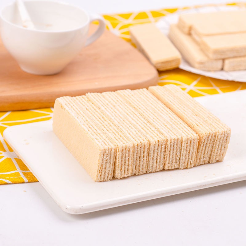 Wafer Biscuit Snacks Net Red Sandwich อาหารเช้าทดแทนผลไม้รสสตรอเบอร์รี ...
