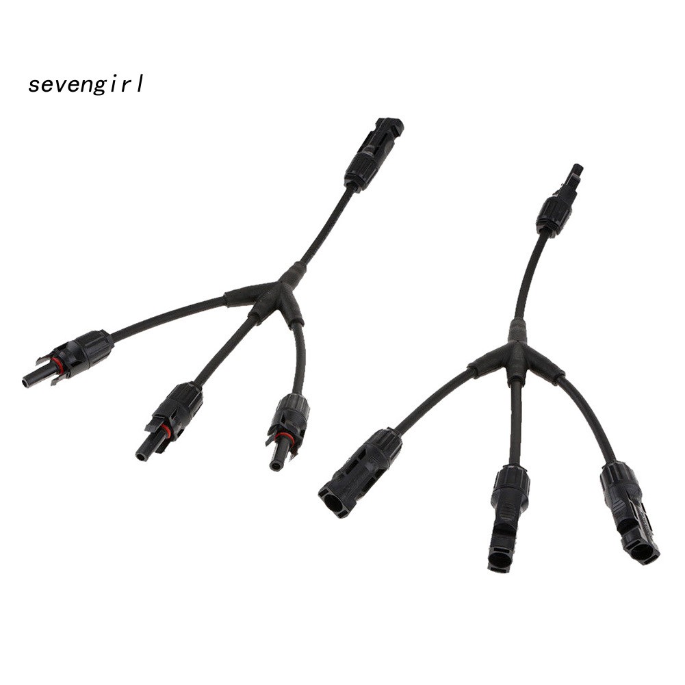SG】1Pair for MC4 3 Way Y Splitter Cable Plug Inline Solar PV Panel IP67 ...