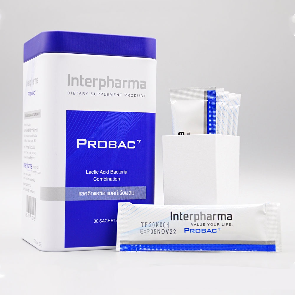 ProBAC7 Interpharma 30ซอง ดูแลสร้างสมดุลให้ระบบขับถ่าย - a.i.healthy ...