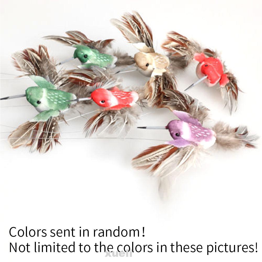 1/2 Set Solar Powered Flying Fluttering Hummingbird Birds Butterfly ...