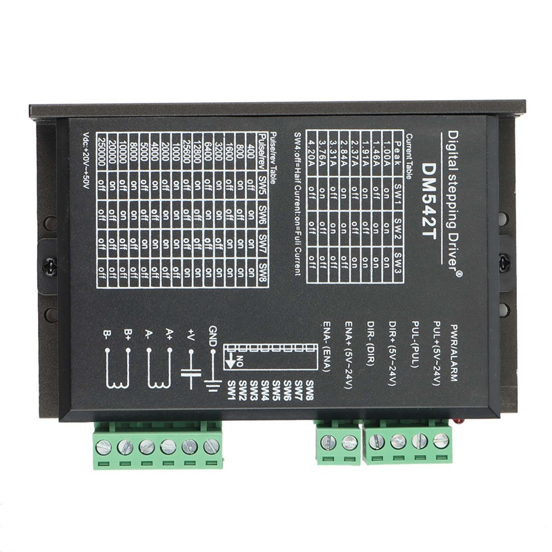 Dm542T มอเตอร์ไดร์เวอร์ดิจิตอล 1.0-4.2A 20-50Vdc สําหรับเครื่องพิมพ์ ...