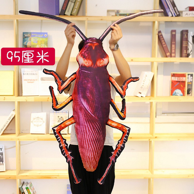 Simulation Cockroach Plush Pillow Stuffed Creative Insect Toy Funny ...