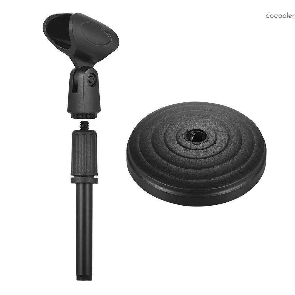 codPortable Fixed Desk Microphone Stand Mic Holder with Clip 205mm ...
