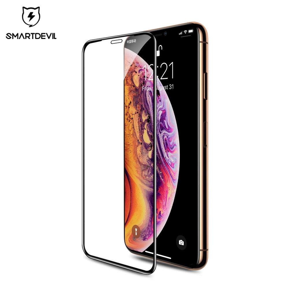 SmartDevilปกป้องหน้าจอสำหรับiPhone 11 Pro 11Pro Max Xsmax X Xs XRกระจกเทมเปอร์เต็มหน้าจอฟิล์ม ...