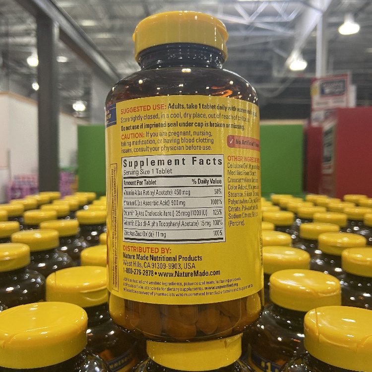 (Exp.012024)Nature Made Super C with Vitamin D3Zinc 200 tablets วิตามิน ...