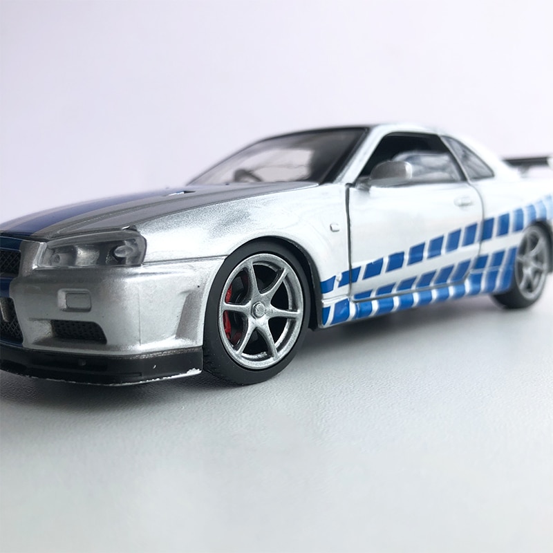 1/32 Alloy R34 SKYLINE GTR Toy Car Model Metal Diecast Model Vehicle ...