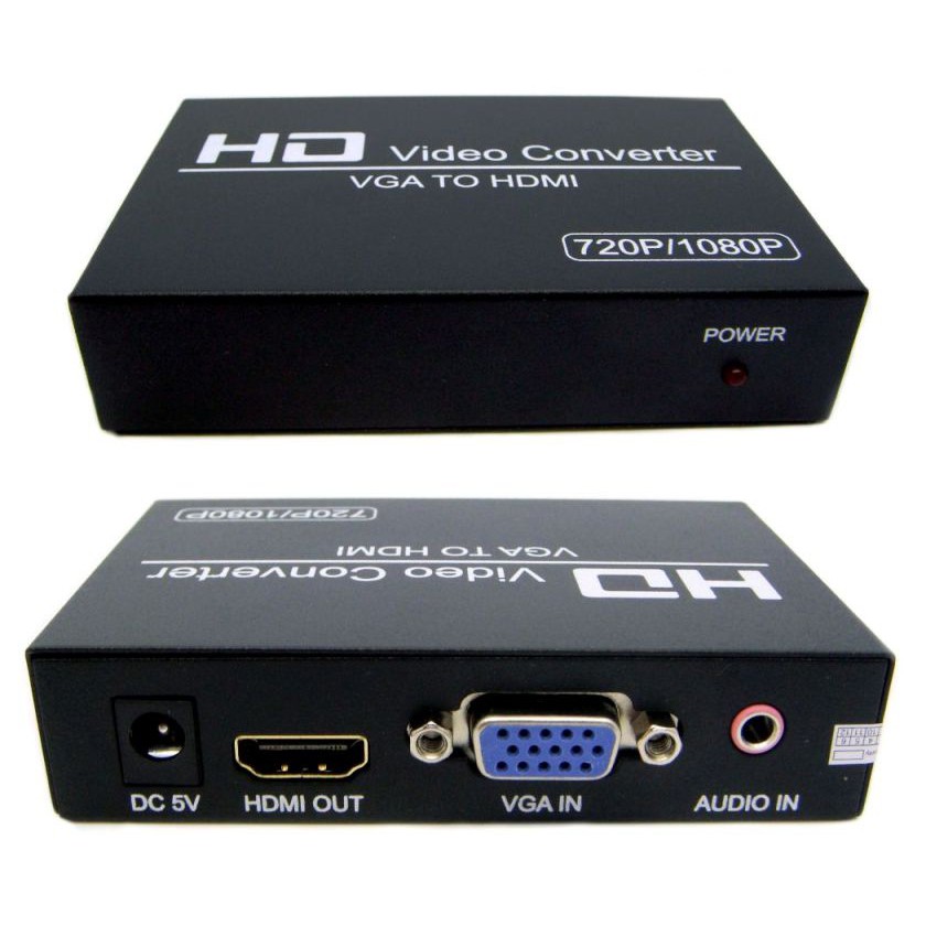 HD video conveter vga to hdmi พร้อมแยกเสียง 720P/1080P | Shopee Thailand
