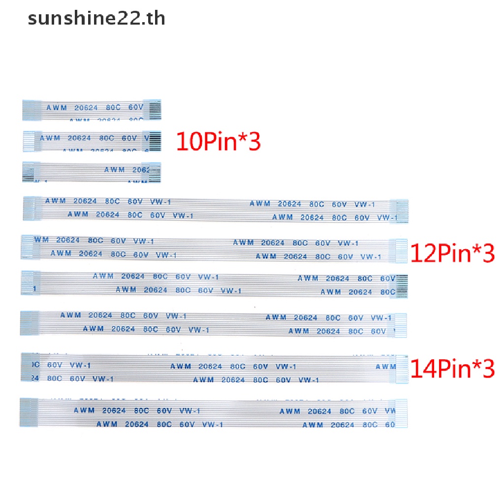DOUSUN 9PCS 10 12 14 Pin Charging Board Power Switch Cable for Sony Dualshock 4 PS4 ...