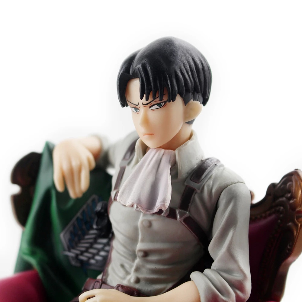DARON 15cm Attack on Titan Doll Ornament Figurines Levi Rivaille Figure ...