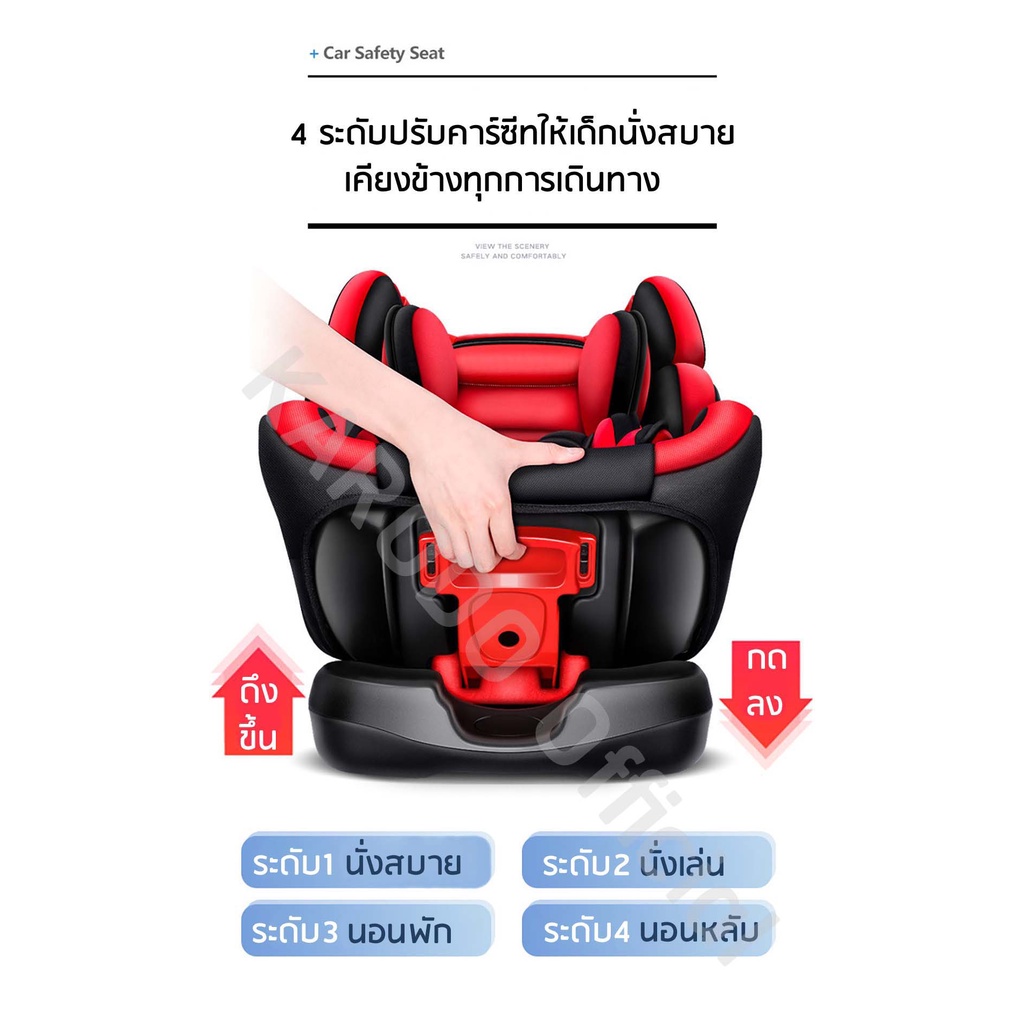 คาร์ซีทที่นั่งเด็กในรถ รุ่น G401 สำหรับเด็กช่วงอายุแรกเกิด - 12 ปี ...