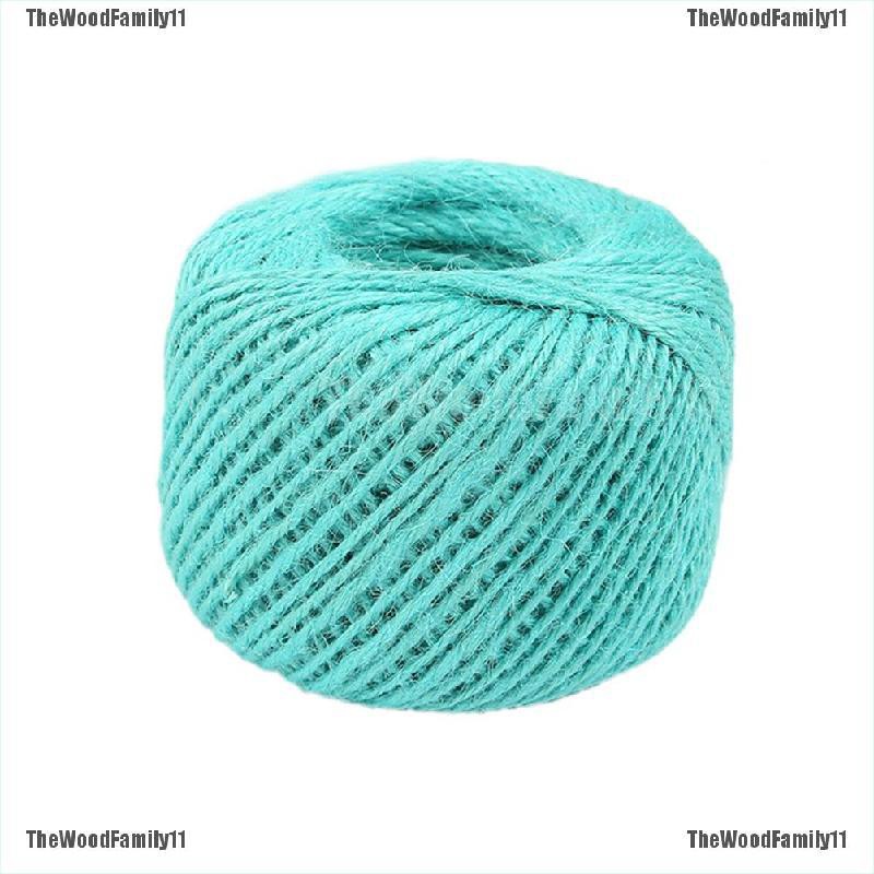 TWF 50M 2MM Wrap Gift Link Paper Tag Jute Burlap Ribbon Twine Rope Cord ...