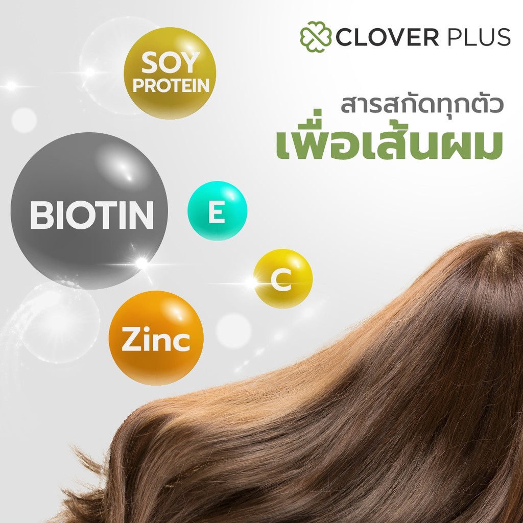 Clover Plus Biotin Plus Vitamin Mineral ไบโอติน พลัส วิตามินและแร่ธาตุ ...