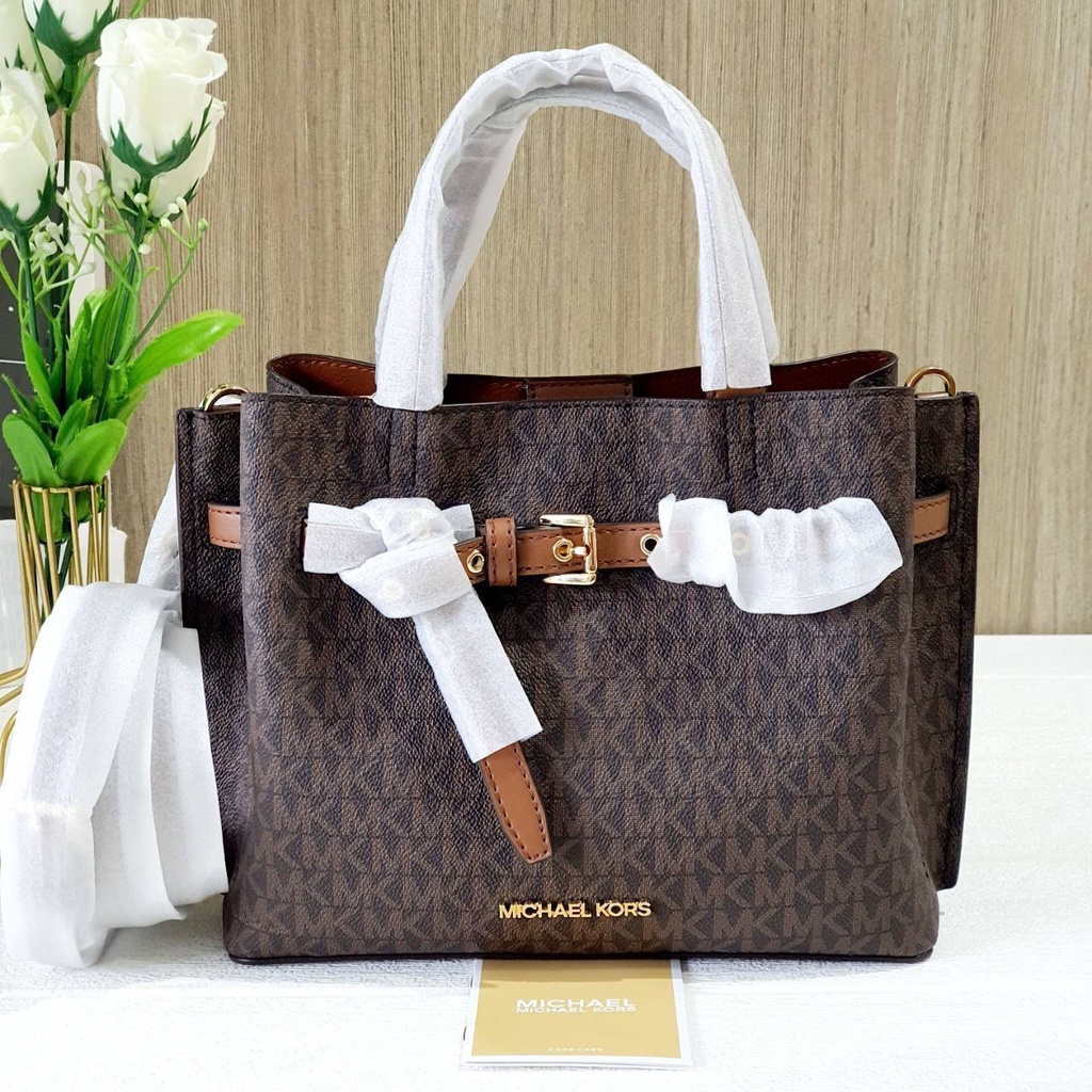 แท้ พร้อมส่งMK MICHAEL KORS EMILIA SM SATCHEL LEATHER 35FOGU5S5T ...