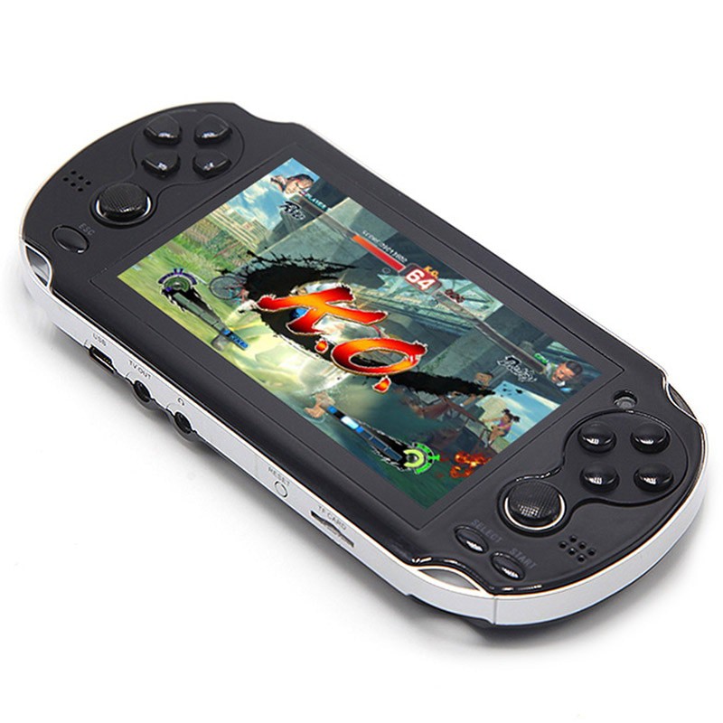 PSP เกมแบบพกพาคอนโซลจริง 8 กิกะไบต์กล้องเกมวิดีโอสำหรับของขวัญ 4.3 inch ...