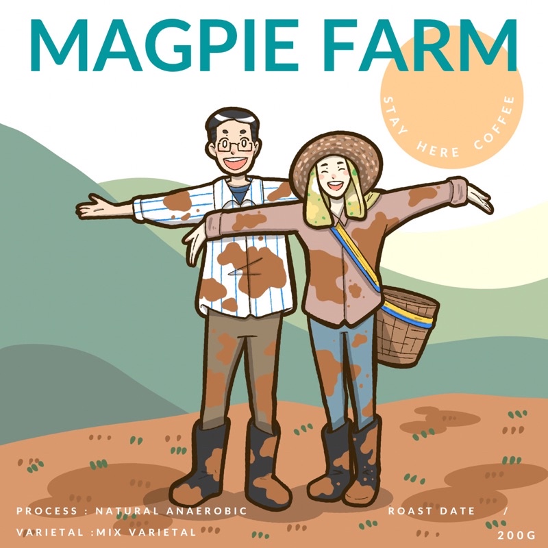 เมล็ดกาแฟคั่วอ่อน Magpie Farm - stayherecoffee - ThaiPick