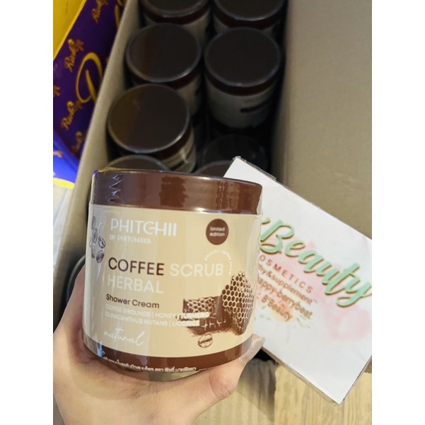 แพคเกจใหม่ Phit Chii พิชชี่ Coffee Scrub Shower Cream ครีมอาบน้ำสครับผิว 500g พิชชี่ สครับผิวขาว ...