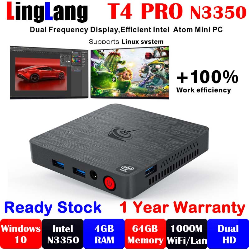 Beelink T4 Pro Windows10 โปรเซสเซอร์คอมพิวเตอร์ ขนาดเล็ก 1000 ม. Lan Ac ...