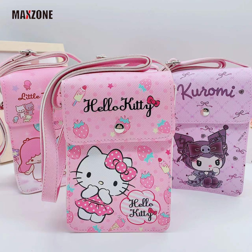 Maxzone Sanrio Hello Kitty กระเป๋าสะพายไหล่ กระเป๋าใส่โทรศัพท์มือถือ ...