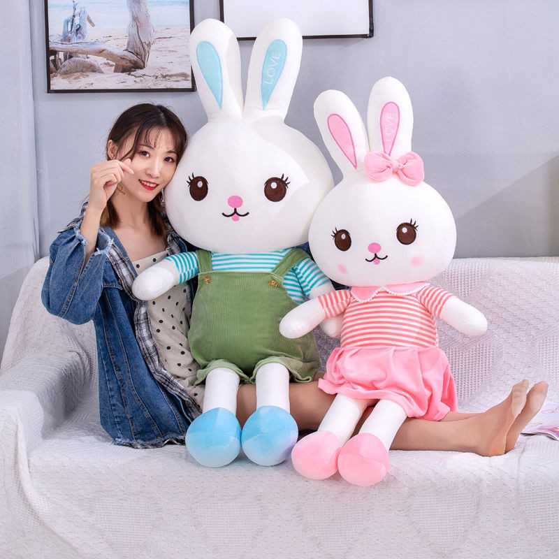 Cute Rabbit Plush Toy Little Bunny Doll Girl Doll Large Bed Pillow HJbk ...