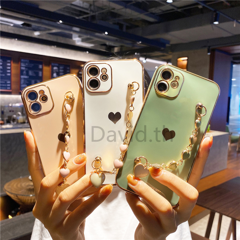 IPHONE เคสโทรศัพท์มือถือลายหัวใจสําหรับ Iphone12 11 Pro Max Mini Xs Max Xr X 8 7 6 6 S Plus ...