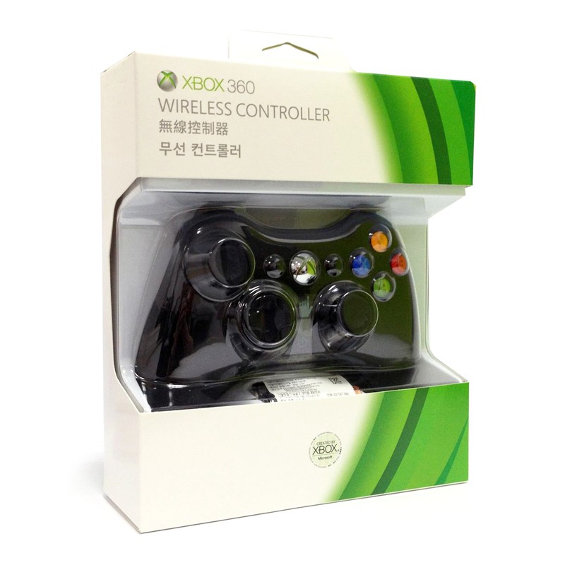 Joy game xbox360 (จอยเกมส์ xbox360 ของแท้เกรด a มือ 1 สีดำ) สำหรับไร้ ...