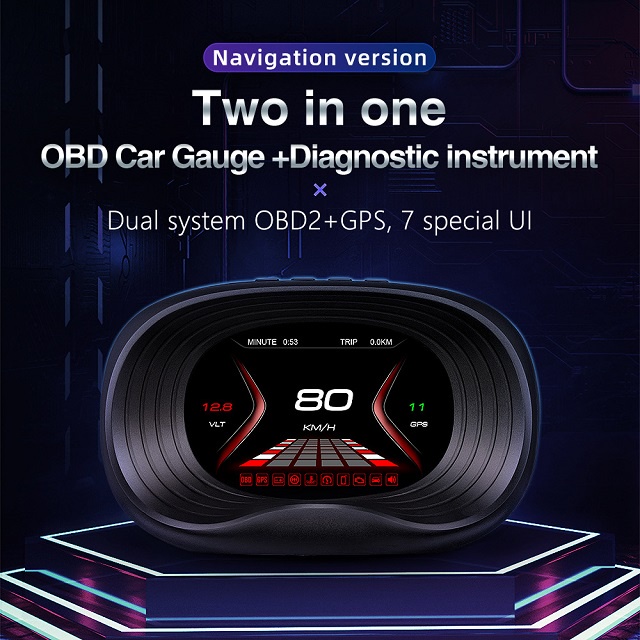 OBD2 สมาร์ทเกจ Smart Gauge Digital MeterDisplay P20 GPS Navigation ของ ...
