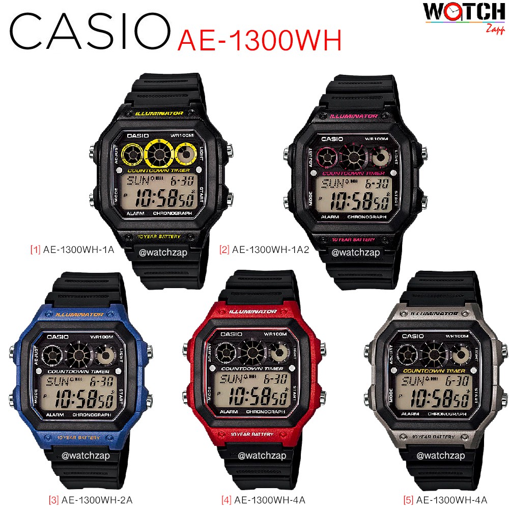 นาฬิกา Casio Standard นาฬิกา Digital รุ่น AE-1300WH AE-1300WH-1A AE ...