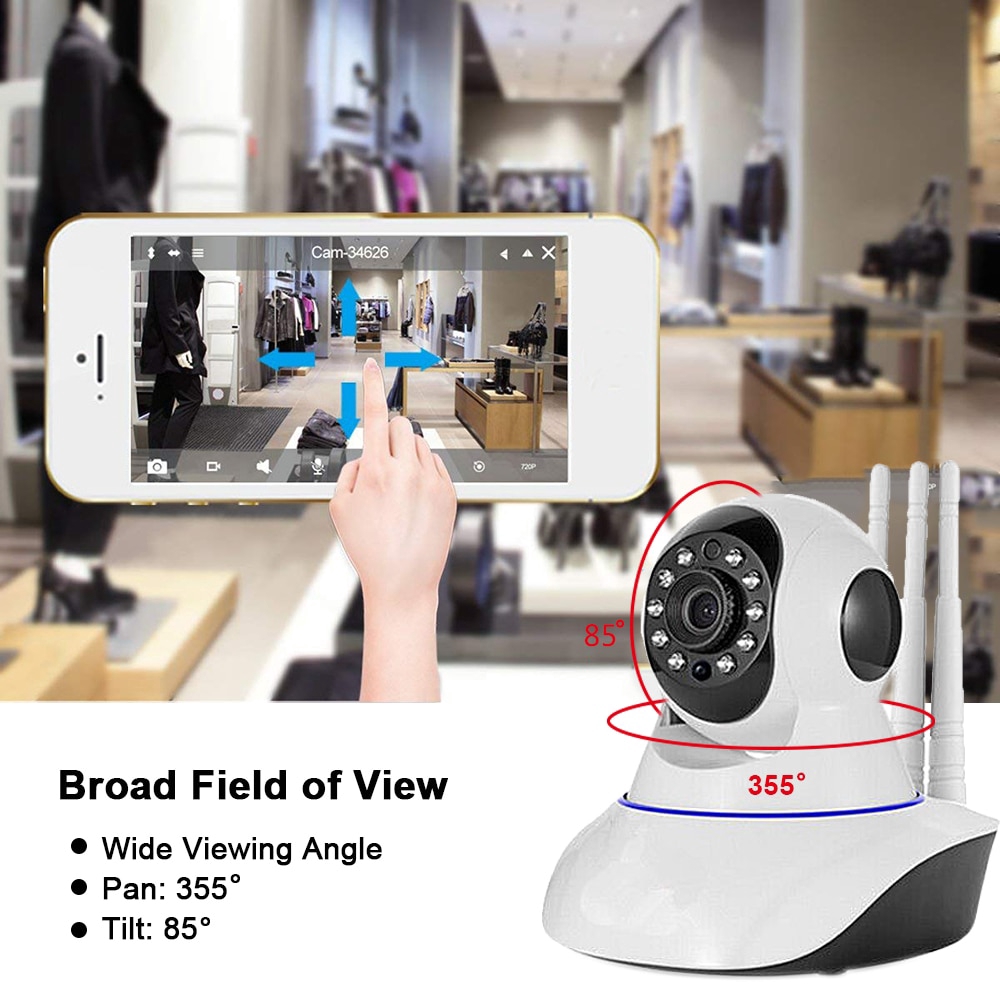 1080P Wireless WIFI IP Camera Home Indoor Security Monitor Smart ...