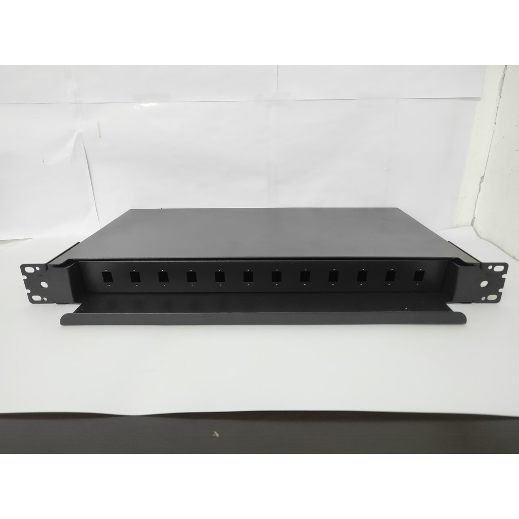 ODF RACK MOUNT Box 1224Core with trap แร็คเก็บสายไฟเบอร์พร้อมถาด2ชั้น ...