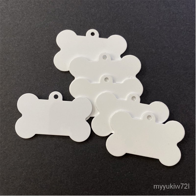 Sublimation Blank Dog Tag Stamping Blank Tag Pendants Bone Shape ...