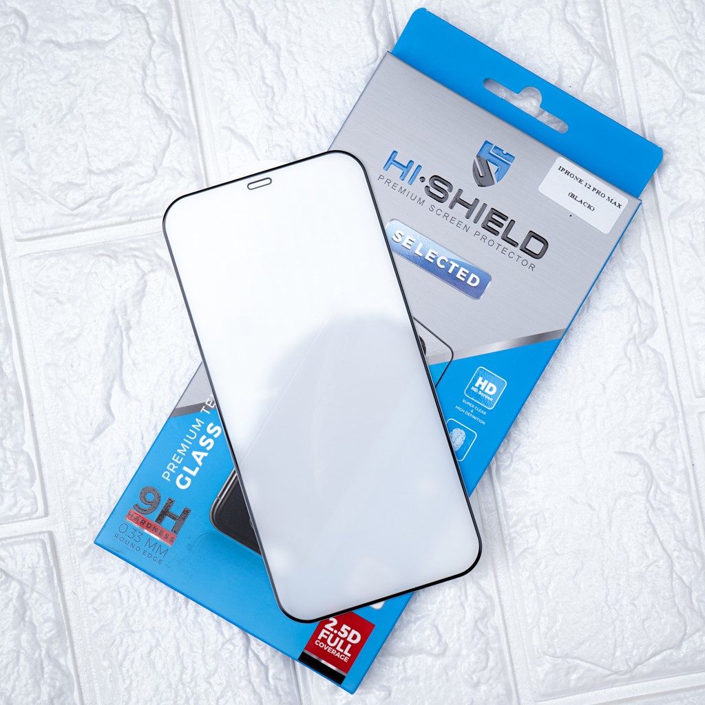 HI-SHIELD Selected ฟิล์มกระจก iPhone Full Coverage 2.5D[ฟิล์ม iPhone15 , iPhone14 , iPhone13 ...