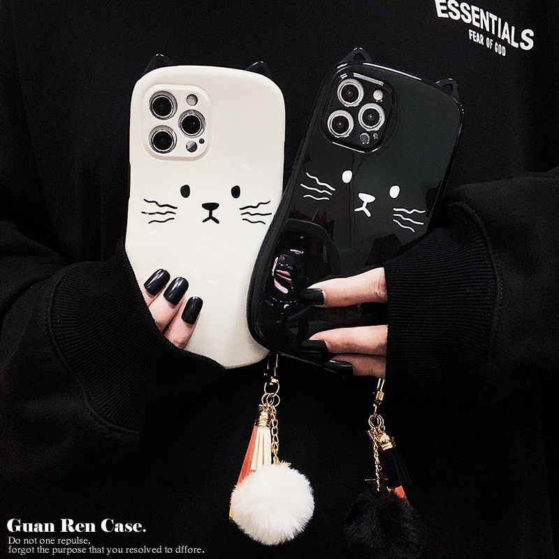 3D the shape of cats earsเคส iPhone 12 Pro Max se2020 7 8 Plus X XR XS ...