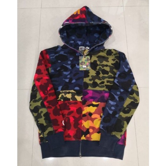 Bape new multi-color color matching camouflage sweater - nysocialclub ...