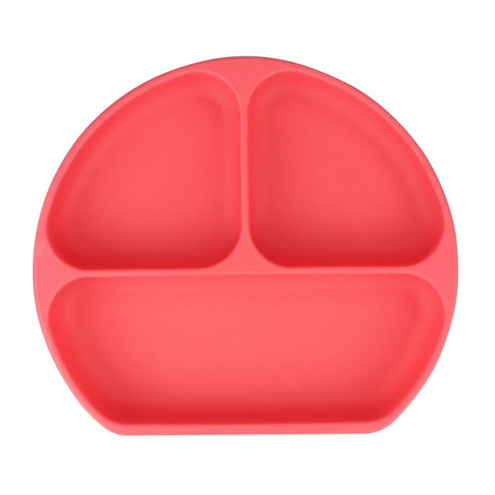 Creative Section Smiling Silicone Plate Suction Cup Strong Sticky Food ...