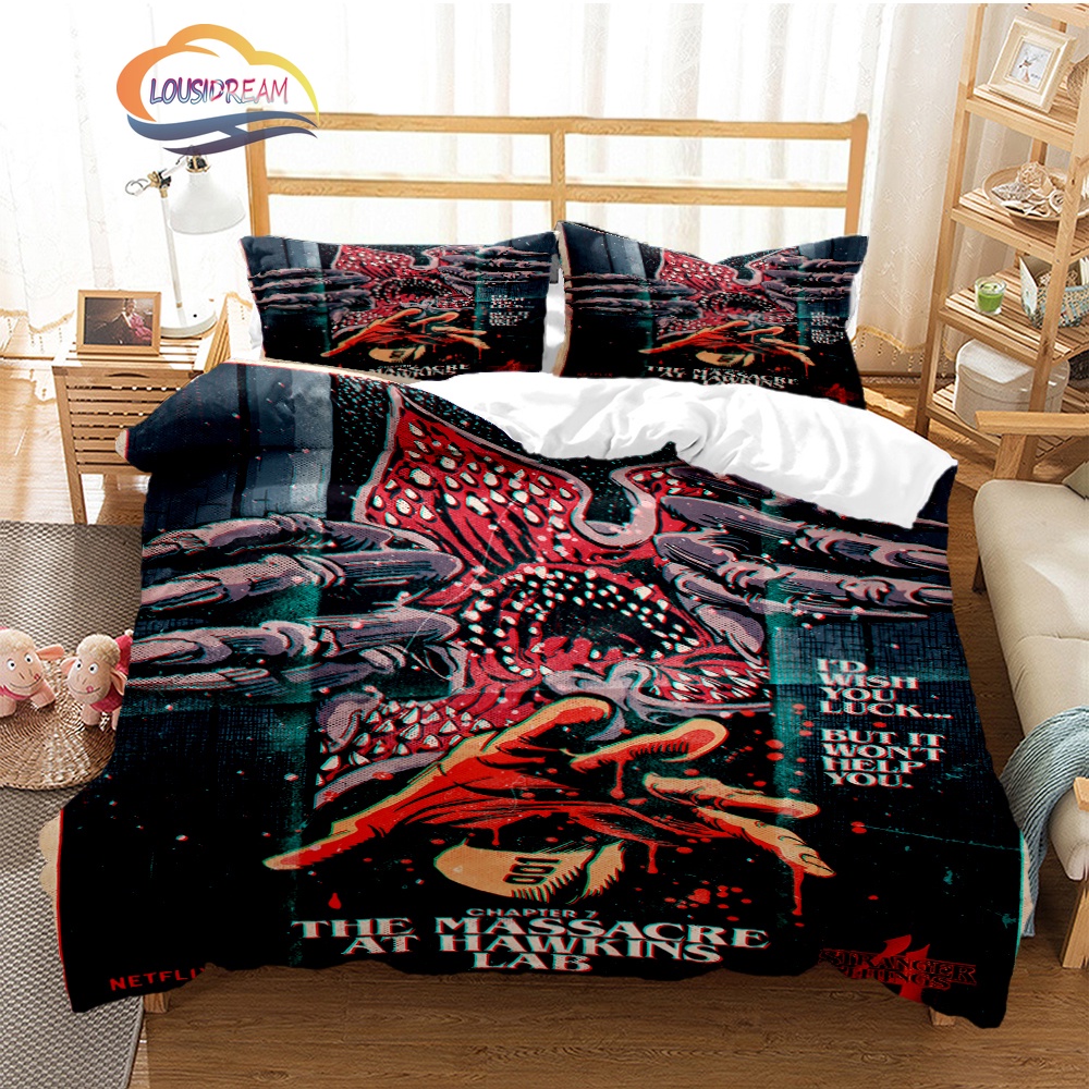 ผลิตภัณฑ์อย่างเป็นทางการStranger Things Series Fashion Creativity Quilt ...