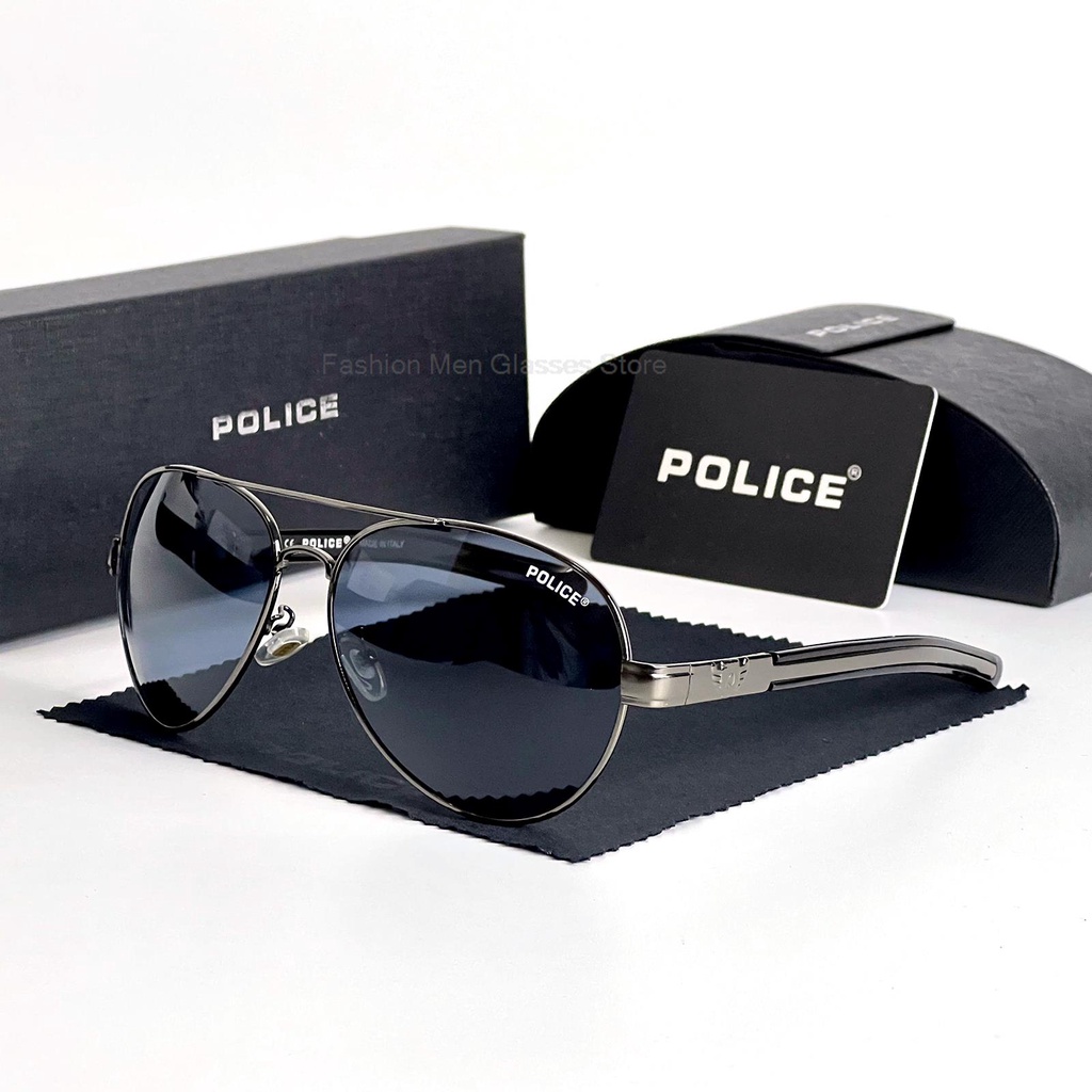 POLICE Luxury Brand 9111 Polarized Sunglasses Men Retro Glasses ...